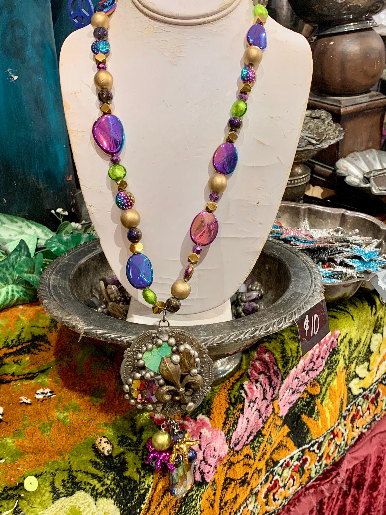 Mardi Gras Upcycled Necklace – Style Babes
