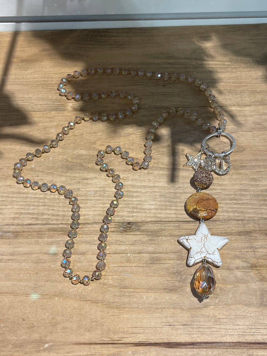 Neutral stone star J Coons Necklace – Style Babes