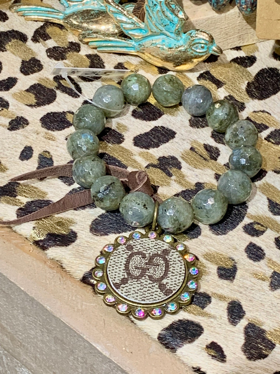 Keri G Upcycled Gemstone Bracelet - Green – Style Babes