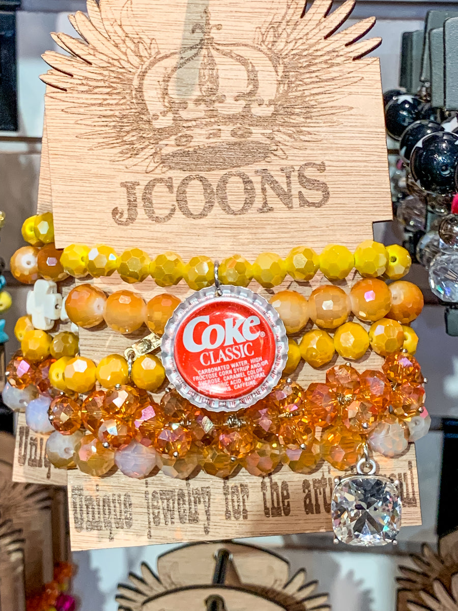 Coke Classic J Coons Bracelet Set - Yellow Mix – Style Babes