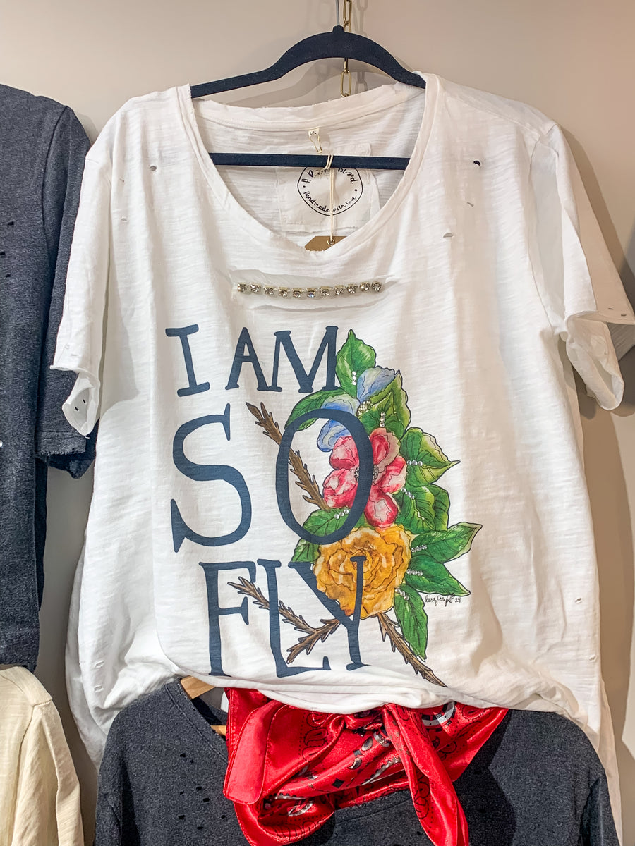 I Am So Fly A Rare Bird Graphic Tee – Style Babes