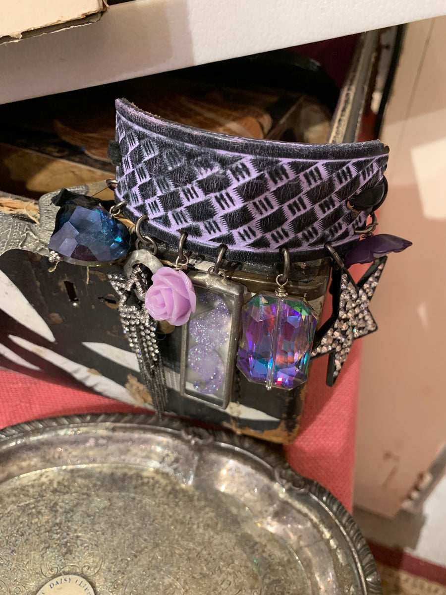 Purple Art By Amy Charm Cuff – Style Babes