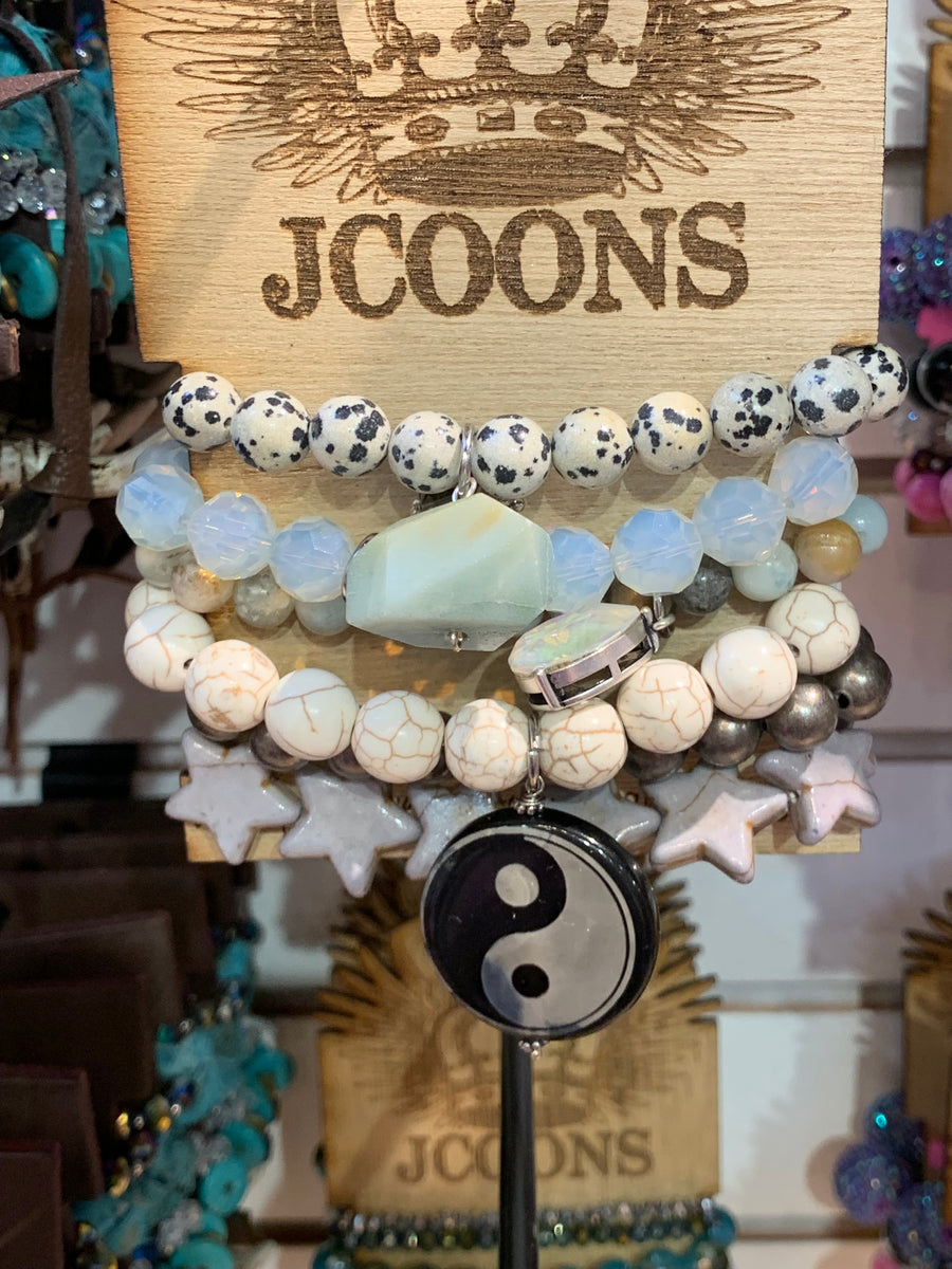 Bright Stars J Coons Bracelet Set - gray/silver – Style Babes