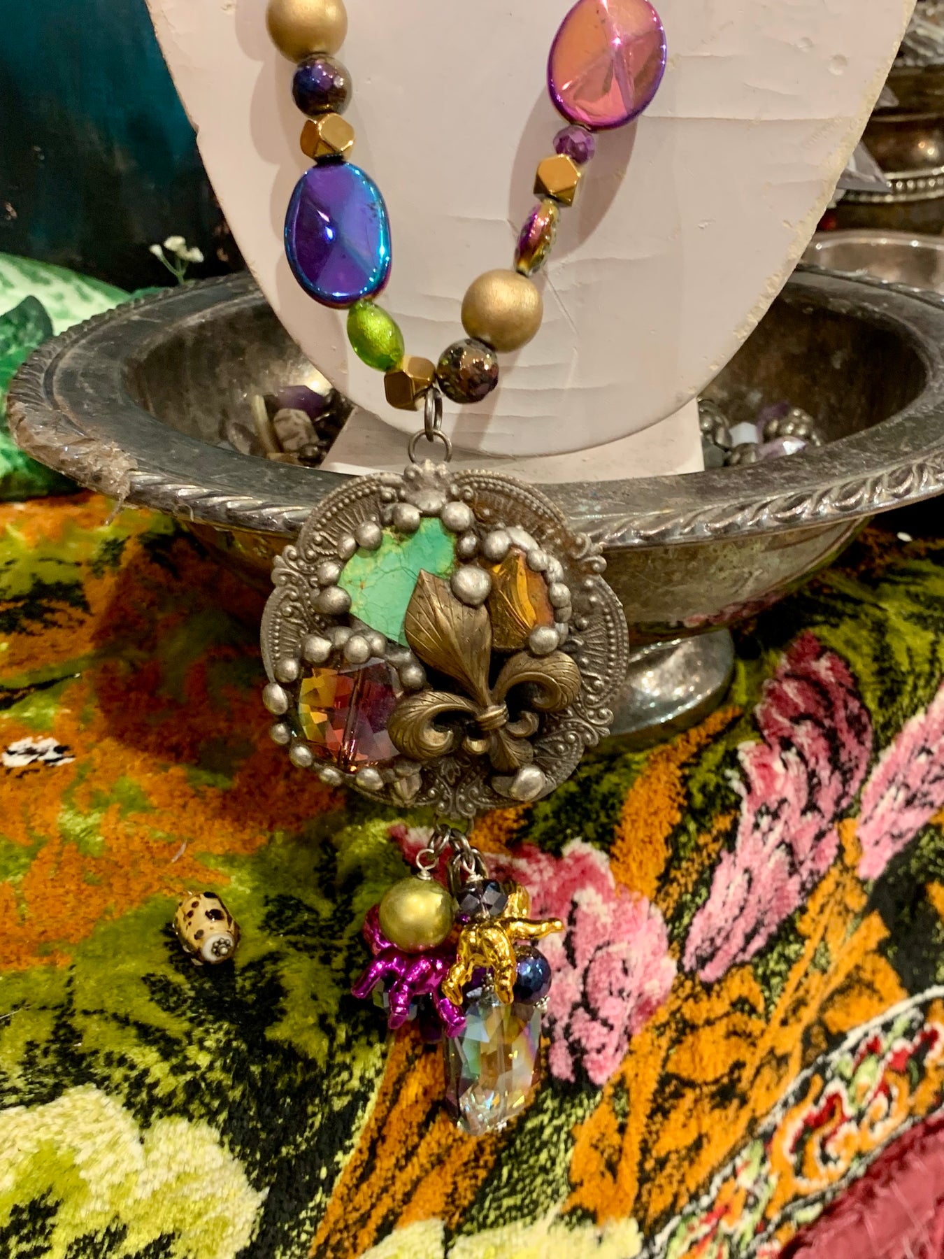 Mardi Gras Upcycled Necklace – Style Babes