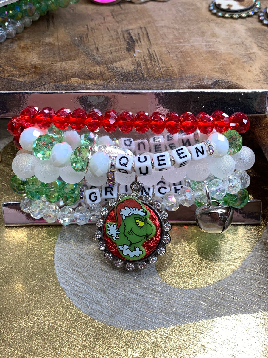 Queen Grinch Bracelet Set – Style Babes
