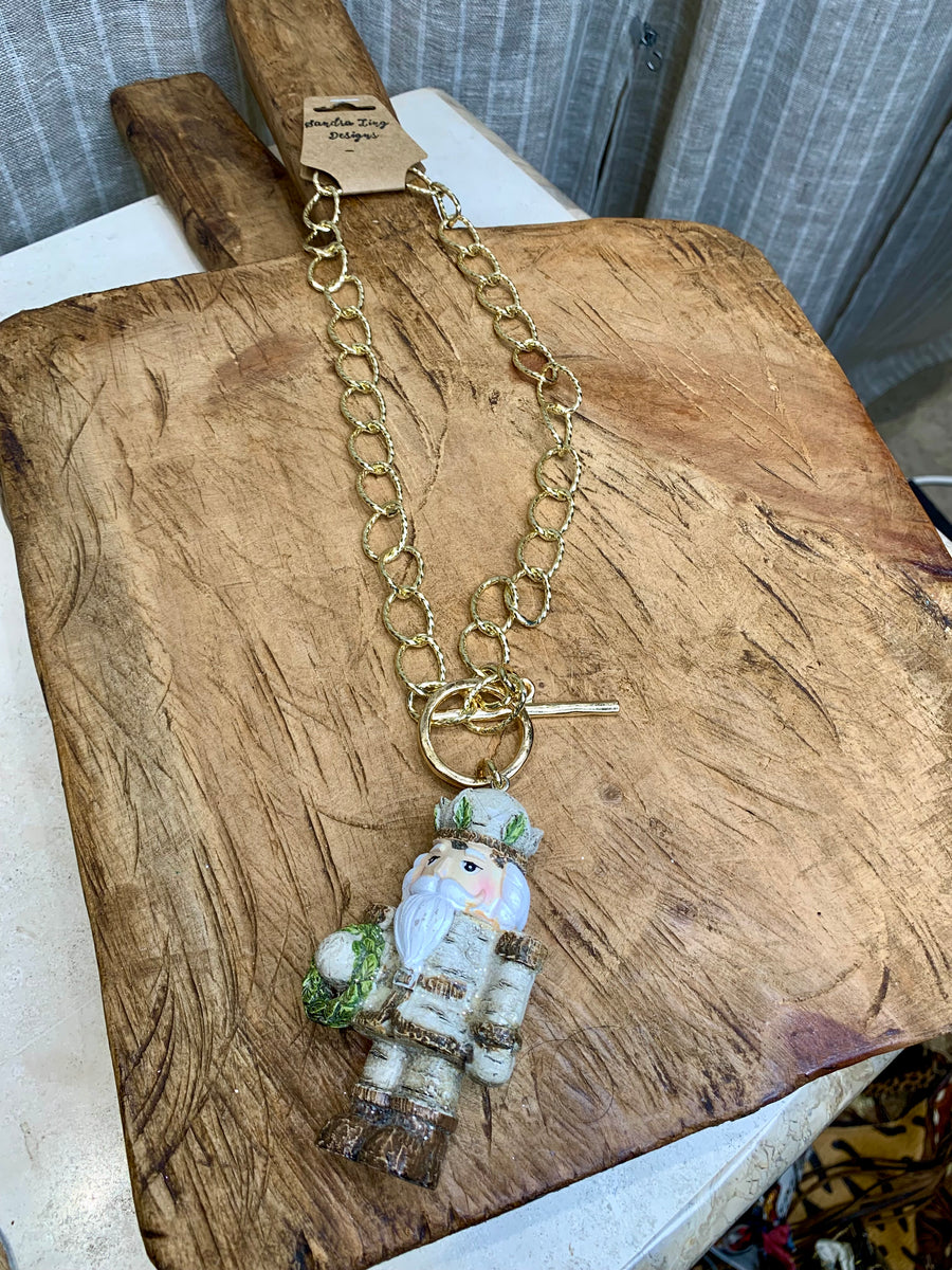 Nutcracker Pendant Chain Necklace - Gold – Style Babes