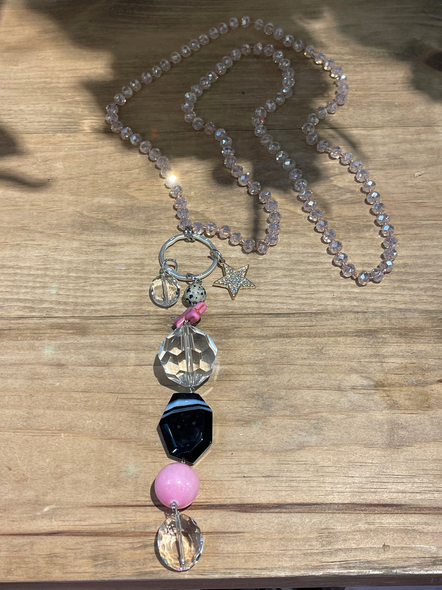 Pink and black J Coons Necklace – Style Babes